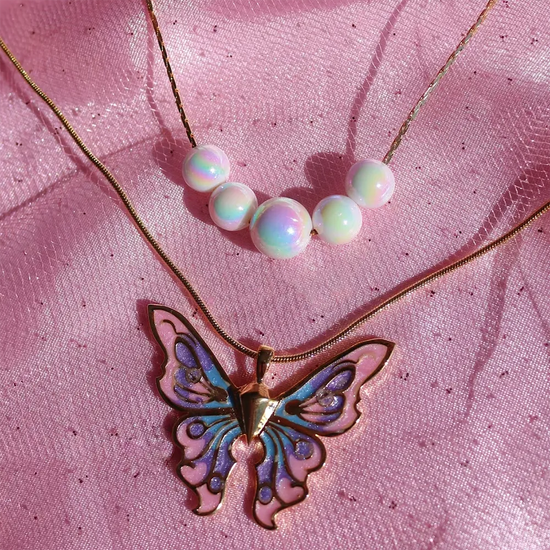 Barbie Fairytopia Mermaidia Princess Elina Butterfly Mariposa Pearls Necklace – Mystical Fairy ...